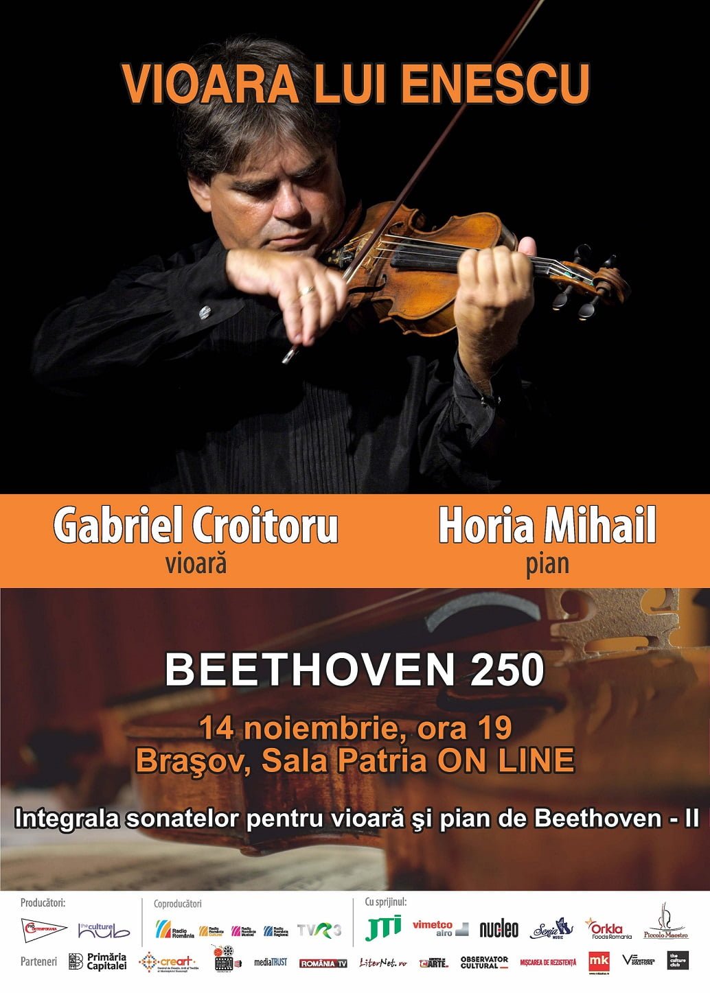 Turneul naţional „Vioara lui Enescu”, susţinut de violonistul Gabriel ...